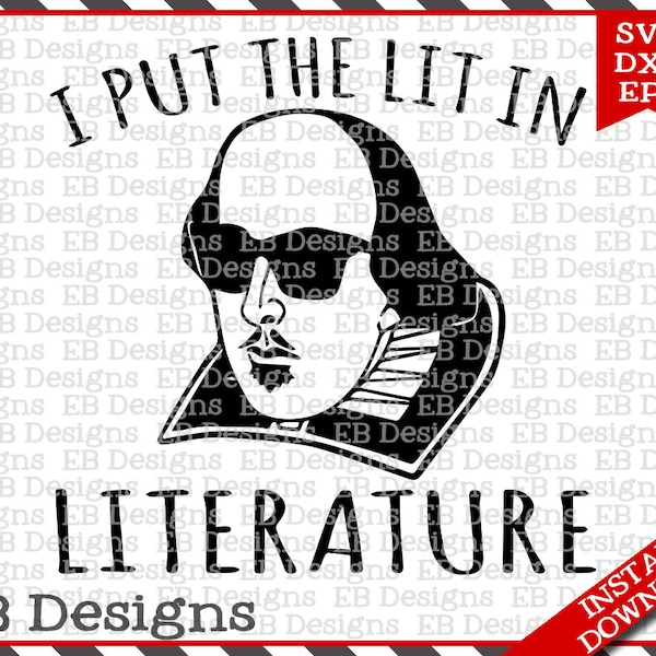 Literature Svg - Etsy