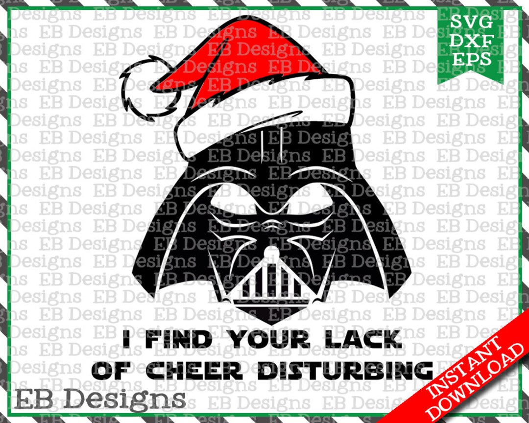 Vader Christmas Cut File (SVG, EPS and DXF) - Etsy