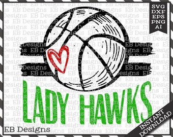 Hawks Basketball Instant Download SVG, Eps, DXF Cutting File - Etsy