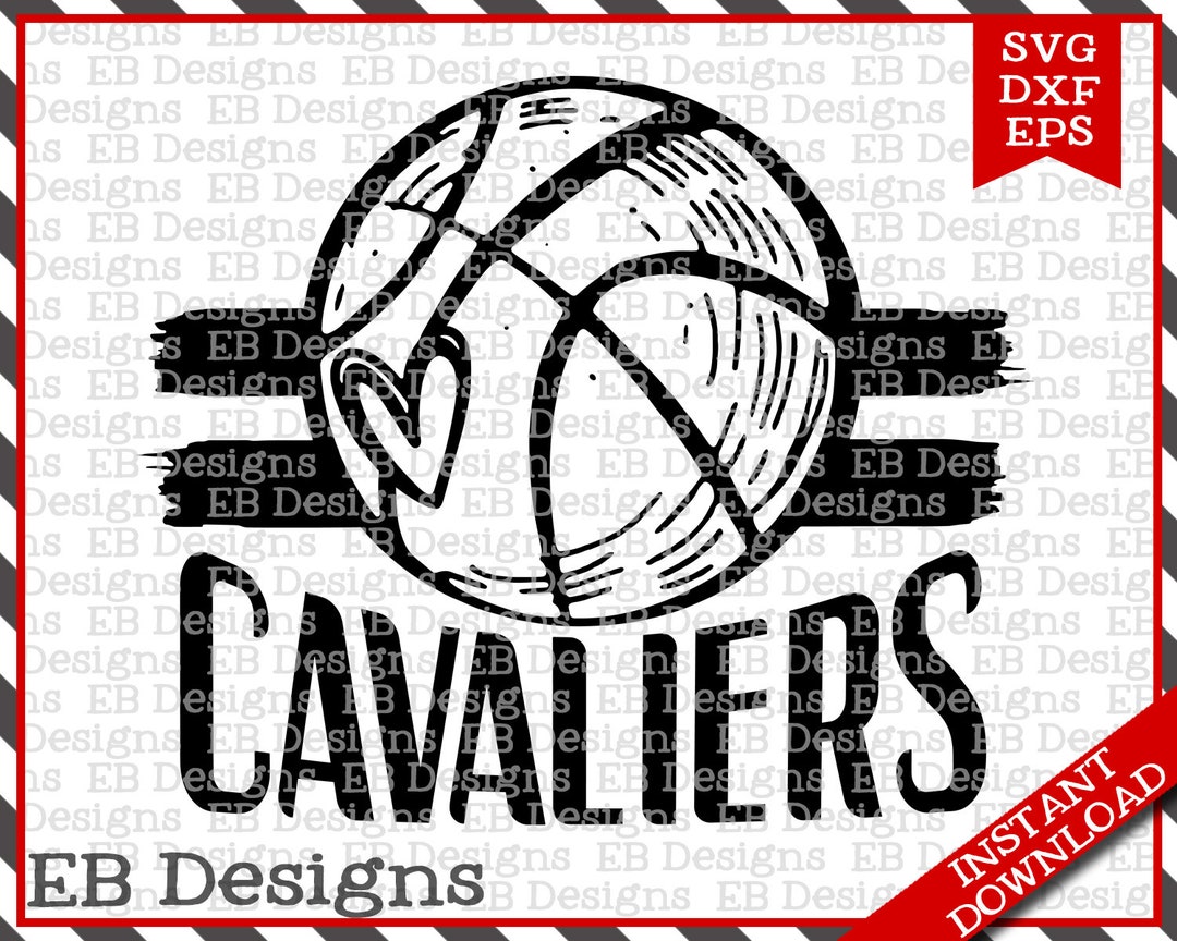 Cavaliers Basketball SVG DXF EPS Silhouette Cameo Cricut Basketball ...