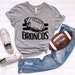 Broncos Football Sketch SVG DXF EPS Silhouette Cameo Cricut Football ...