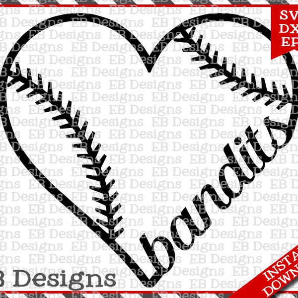 Bandits Baseball Logo - Etsy