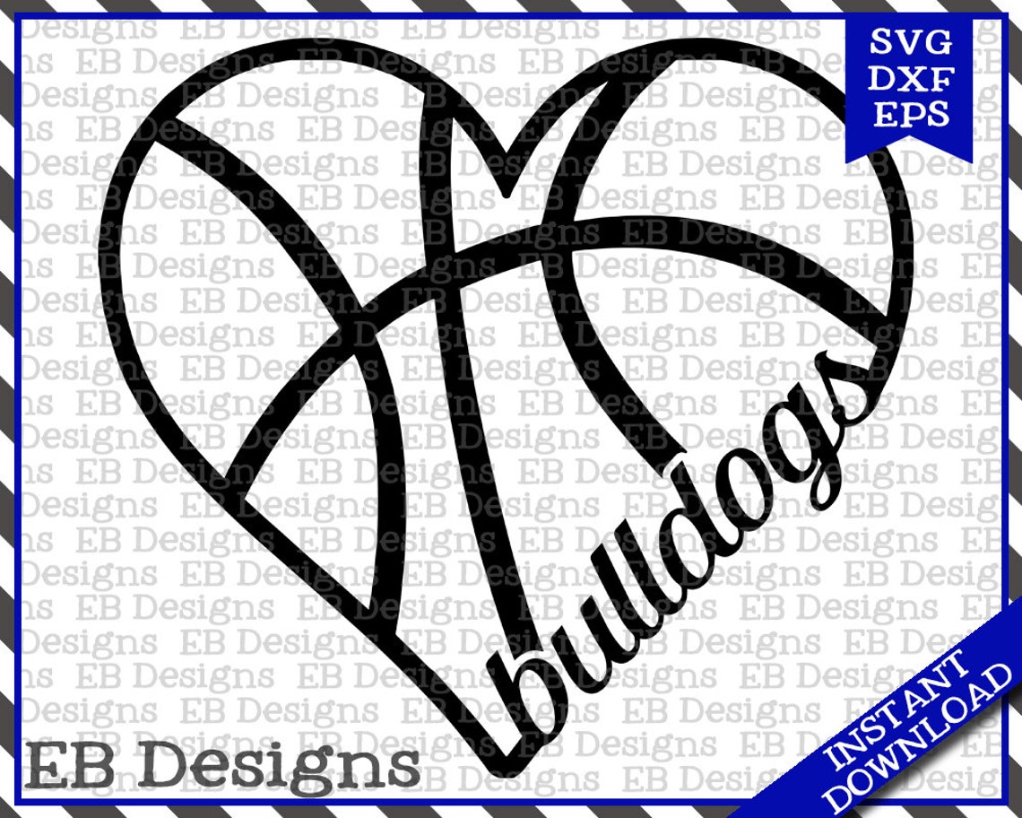 Bulldogs Basketball SVG DXF EPS Cutting Machine Files - Etsy