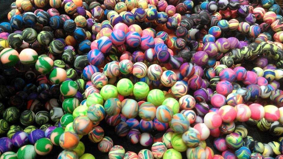 Five Assorted Colorful Bright Neon Glow in the Dark Swirl | Etsy