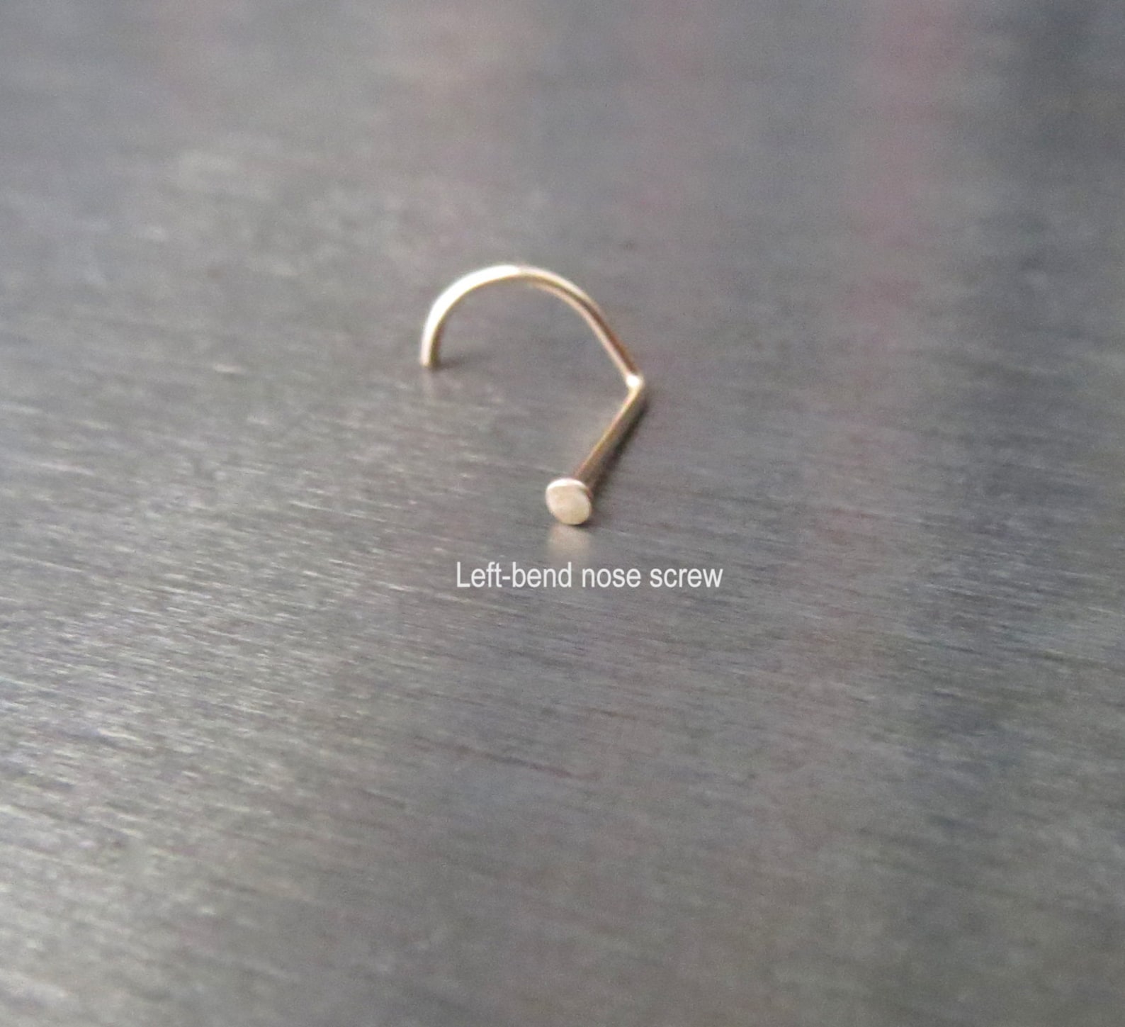 SUPER TINY Flat Gold Nose Stud 14K Gold Filled Nose Screw | Etsy