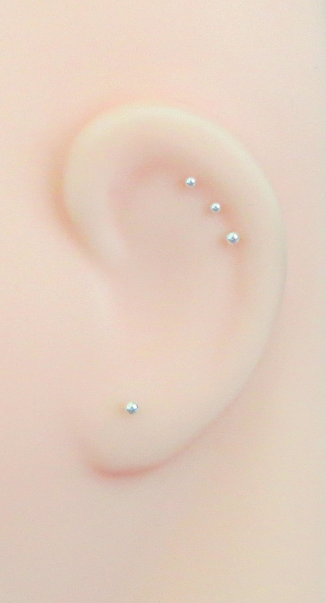 Tiny 925 Sterling Silver Ball Stud Post Earrings, Solid (not Hollow ...