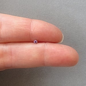 Small Purple Nose Stud, 925 Sterling Silver Purple Nose Ring, Cubic ...