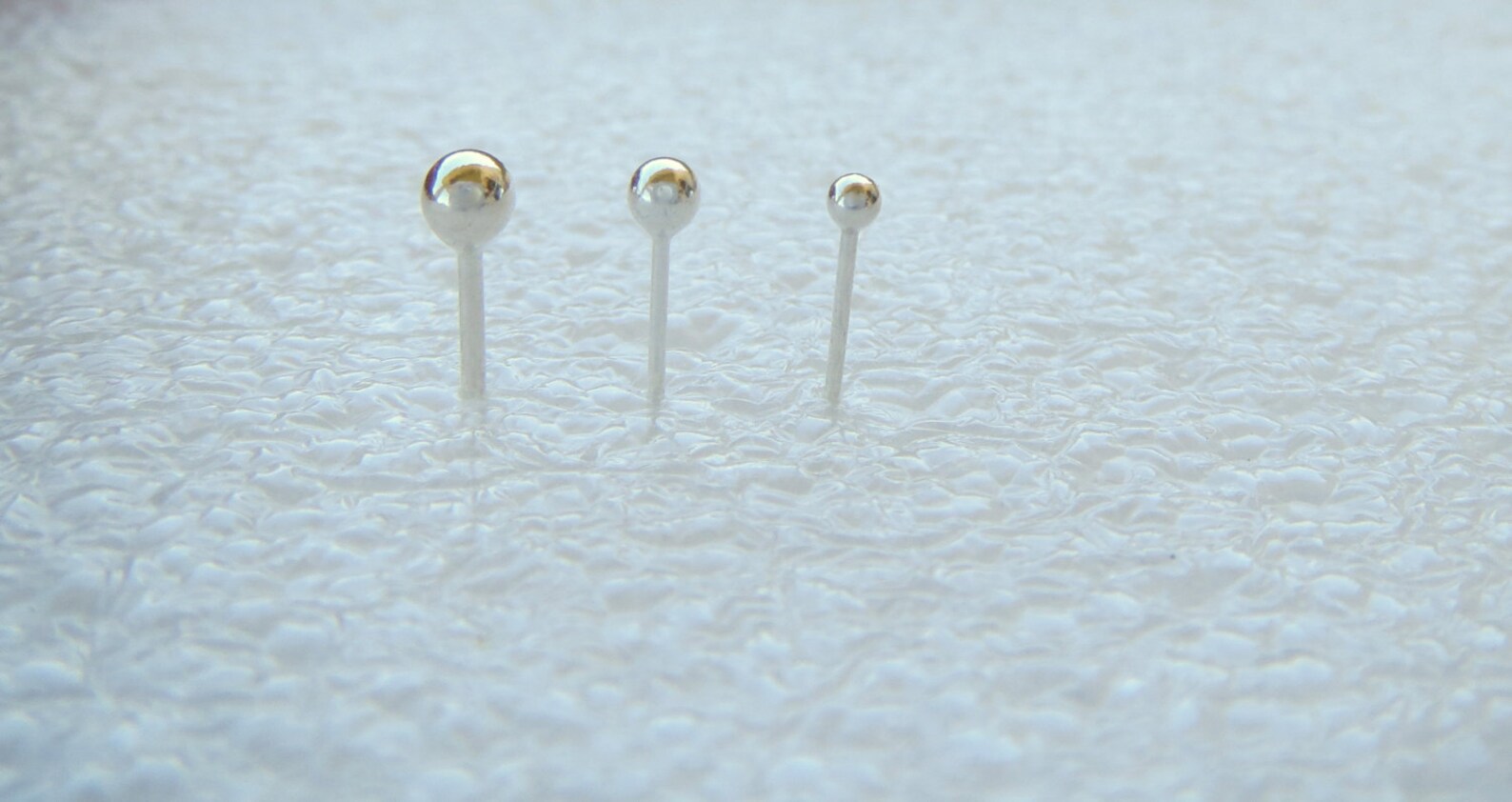 Tiny Ball Stud Post Earrings Argentium Silver Single or Pair - Etsy
