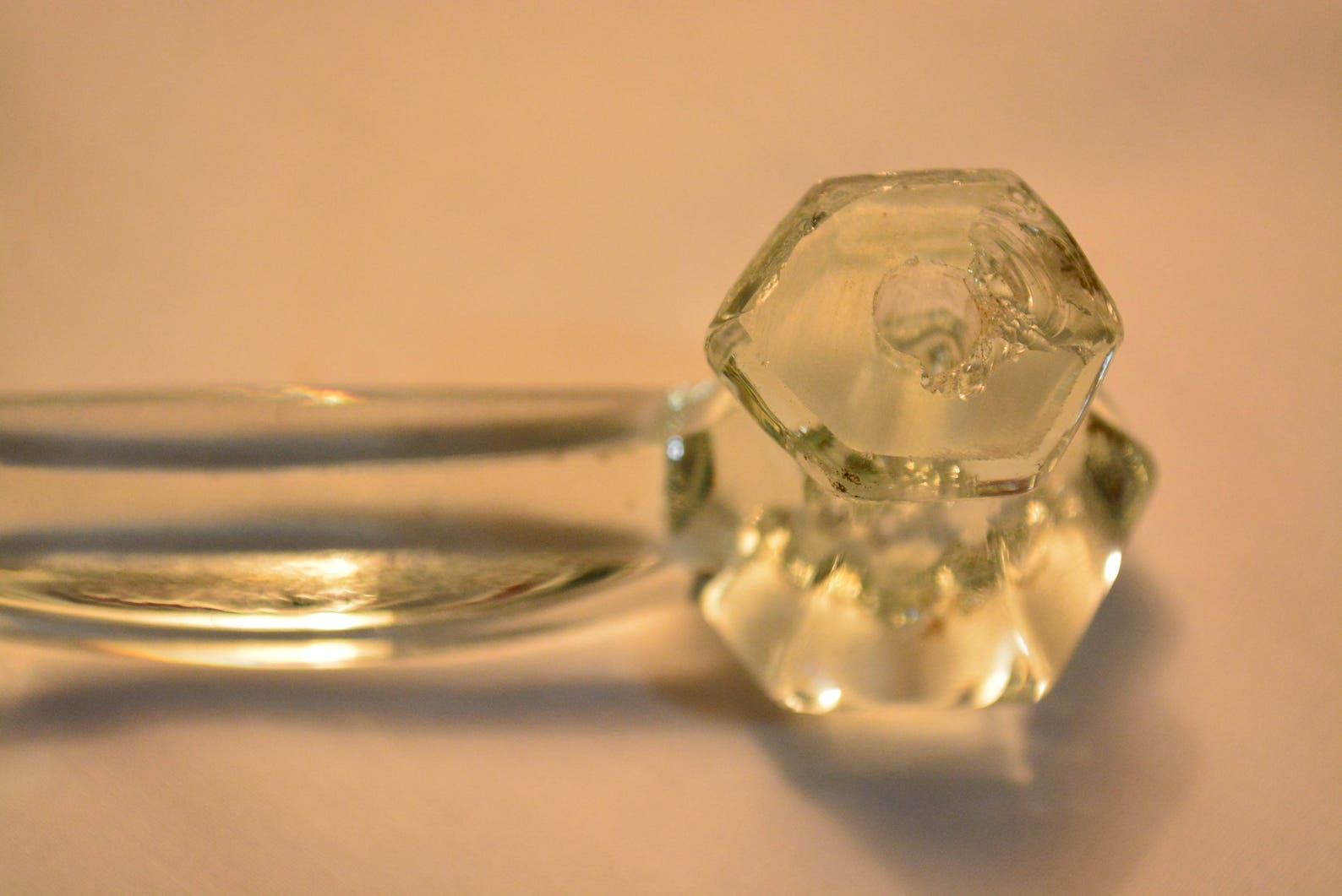 Set of 5 Vintage Clear Glass Drawer Pulls Elegant Glass Door - Etsy