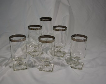 Footed glassware | Etsy