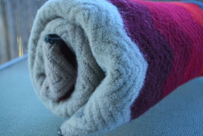 WOOL Amazing Heavy Tight Hand Knit Wool Chevron Zigzag | Etsy