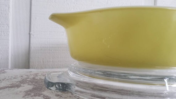 VINTAGE PYREX Yellow 471 1 Pint Round Vintage Baking Dish - Etsy