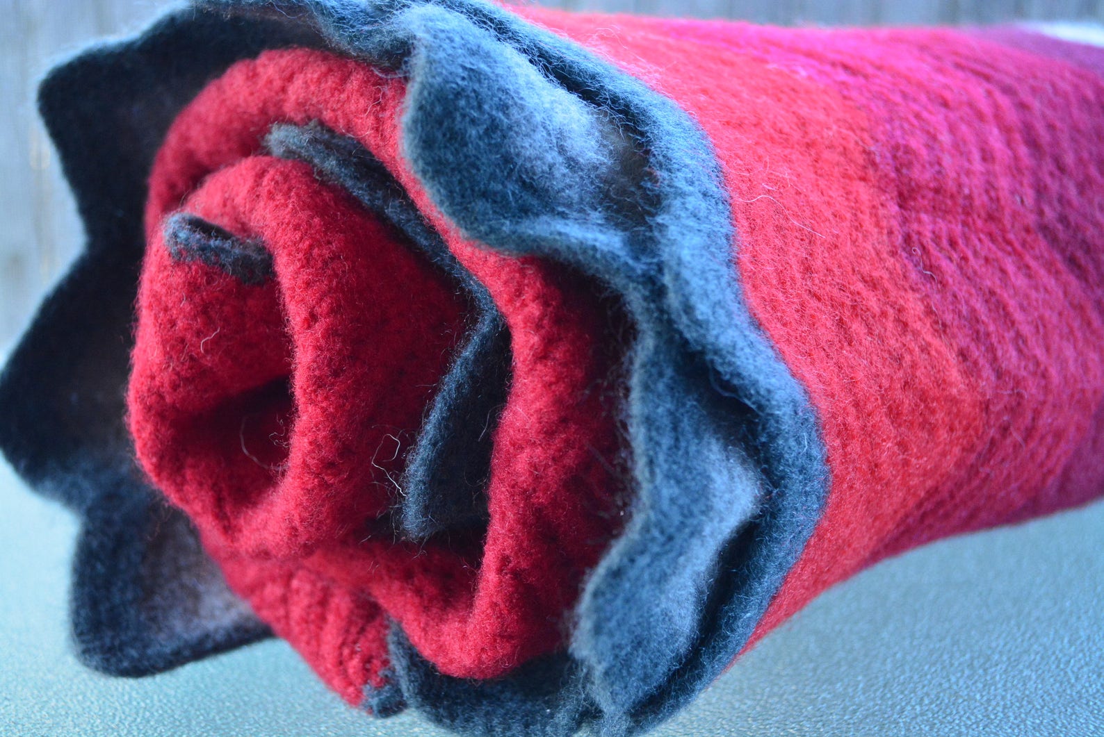 WOOL Amazing Heavy Tight Hand Knit Wool Chevron Zigzag | Etsy