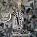 Cowboy Boot Keychain, Bachelorette Party Gift, Hoe Down Keyring, Last ...