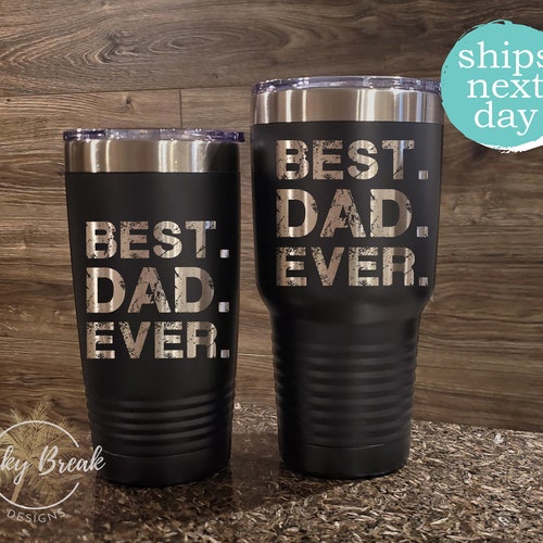 Dad Life Engraved Stainless Steel Tumbler Dad Gift Twin - Etsy