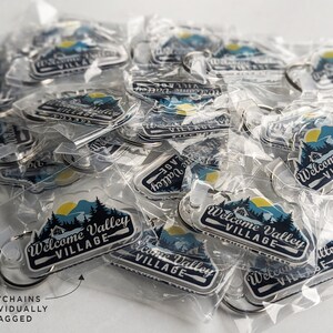 Custom Keychains With Your Logo, Full Color Logo Printed Personalized ...