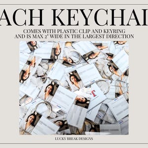 Custom Business Card Keychains – Personalized Bulk Acrylic Keychains ...