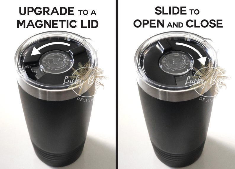 Magnetic Slide Closure Lid Snap Lid Slider Lid for 20oz and - Etsy