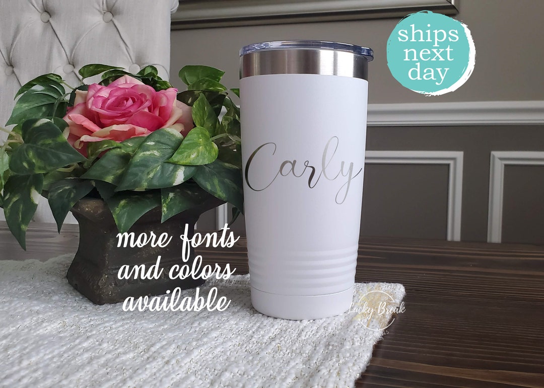 Personalized Tumbler Name Laser Engraved Custom 20oz 30oz Stainless ...