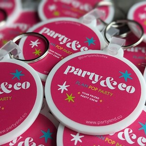 Custom Keychains With Your Logo, Full Color Logo Printed Personalized ...