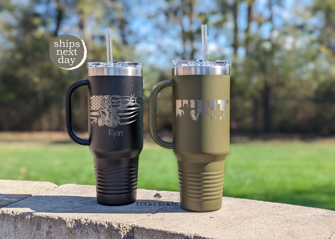 Outdoor Hunting Fishing Custom Personalized Hunter Gift Engraved 40oz ...