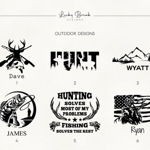 Outdoor Hunting Fishing Custom Personalized Hunter Gift Engraved 40oz ...