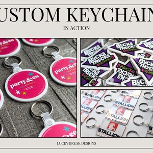 Custom Keychains With Your Logo, Full Color Logo Printed Personalized ...