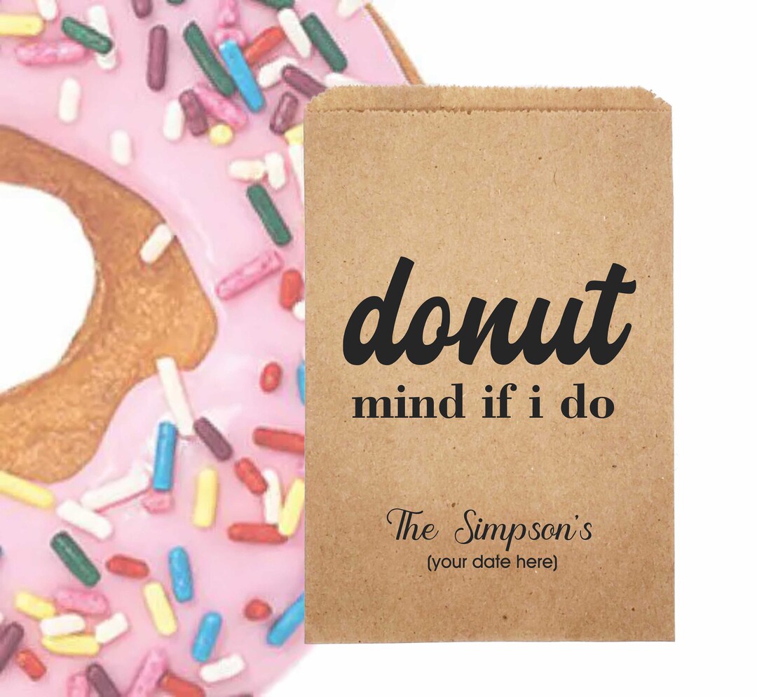 Donut Bag, Donuts, Graduation Donuts, Wedding Donuts, Graduation Favor ...