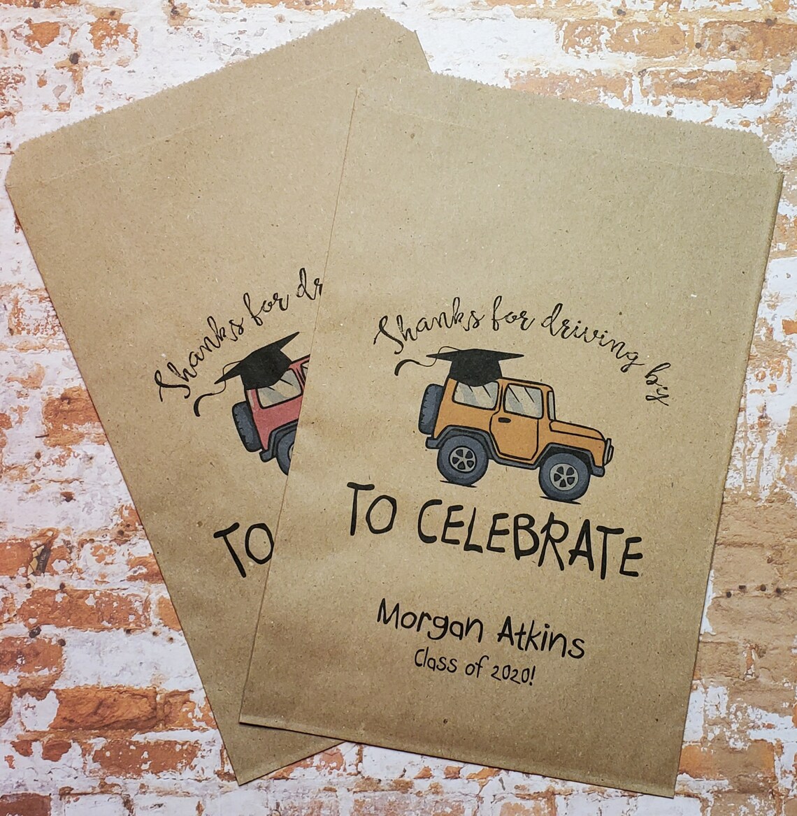 Drive Through Graduation Party, Graduation Favor Bags, Class of 2020 ...