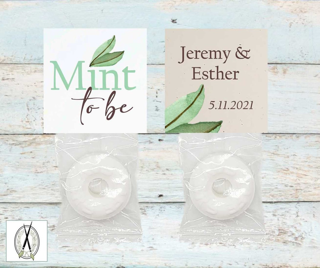 25 Mint to Be, Wedding Mints, Custom Mints, Goodie Bags, Engagement ...