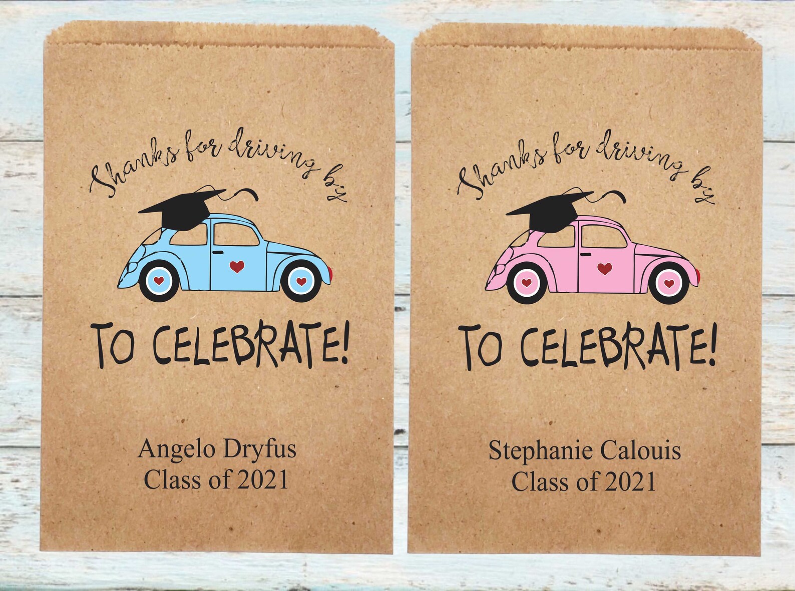 Drive Through Graduation Party Graduation Favor Bags Class - Etsy