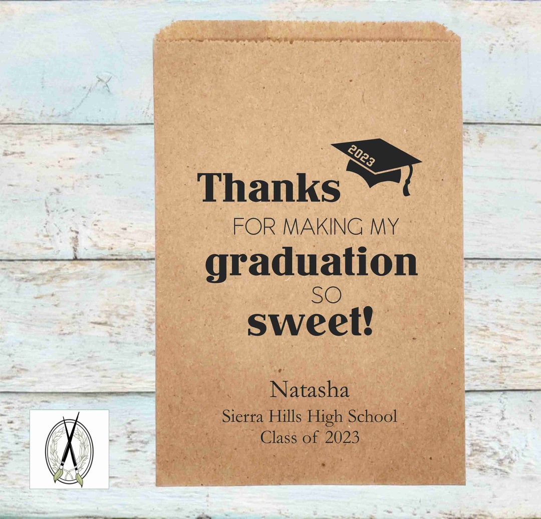 Graduation Cookie Bag, Graduation Cookie, Graduation Favor Bags, Class ...