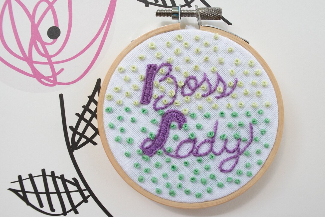 Boss Lady Embroidery - Etsy