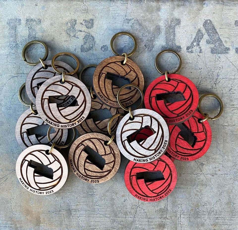 Commemorative Volleyball Keychain, Making History 2023 Volleyball, Gift ...