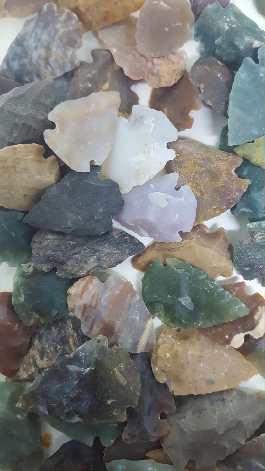 1pc Parcel/jasper Arrowhead/flint Napping/native American/replica ...