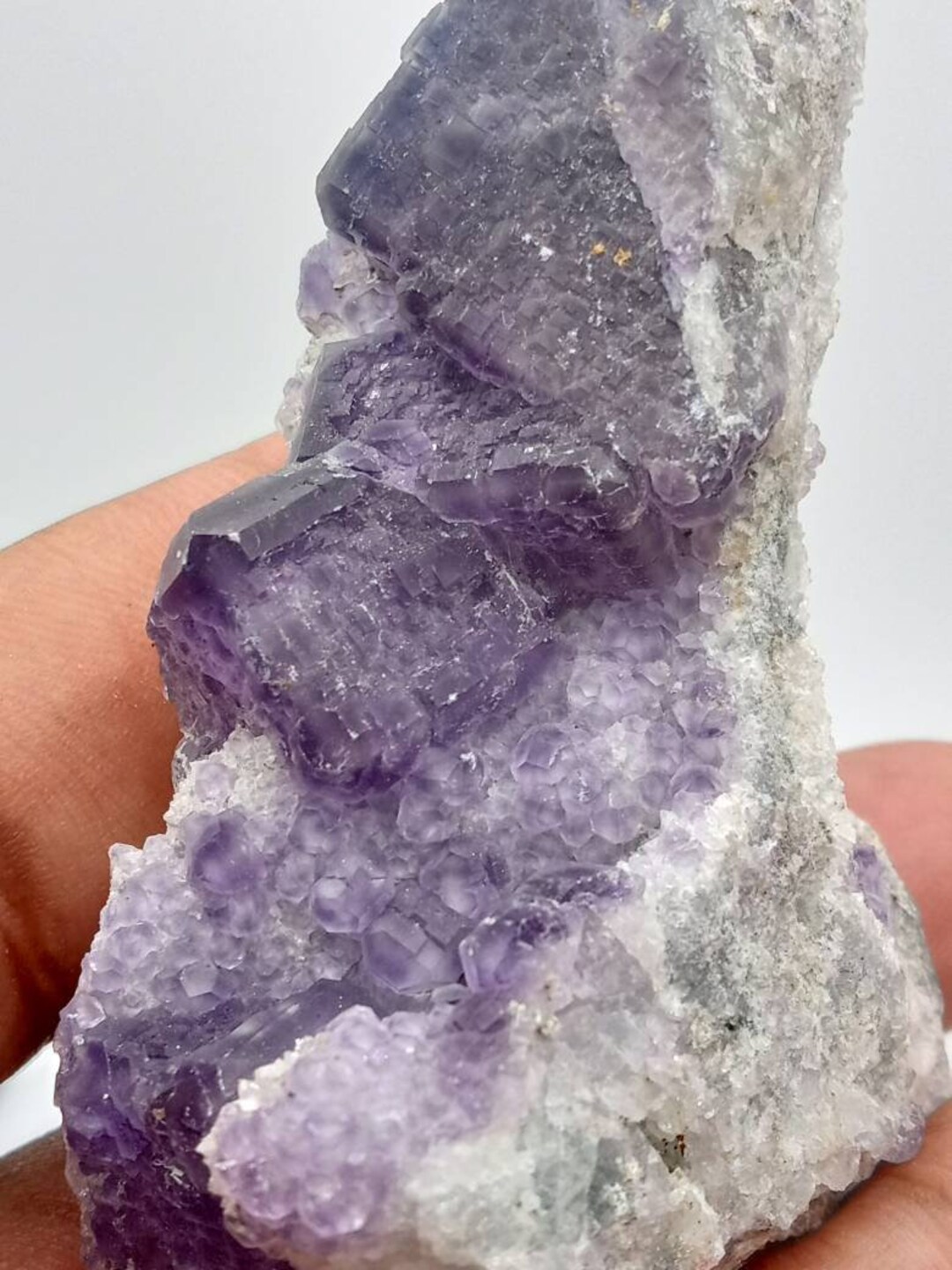 Cubic Blue, Purple Fluorite on Matrix! - Etsy