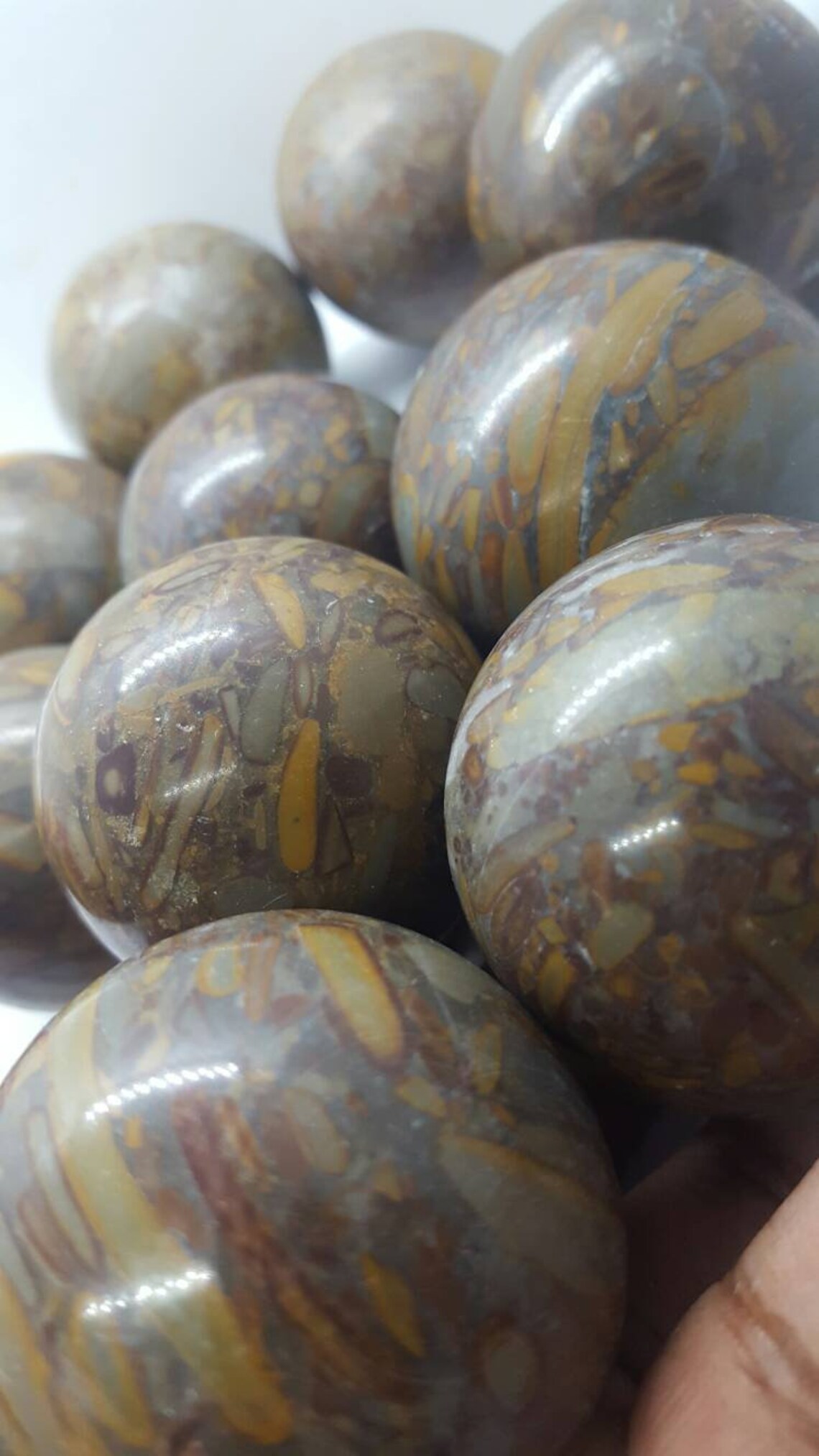 50mm/natural Bamboo Jasper/crystal Ball/large Jasper - Etsy