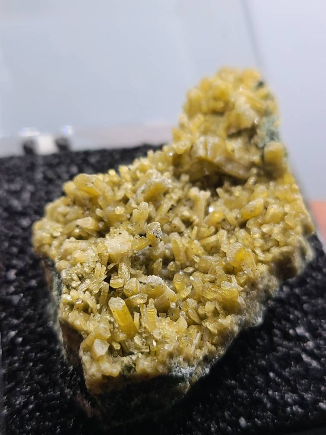 Unique Yellow Natrolite Crystal Cluster in Perky Box! - Etsy