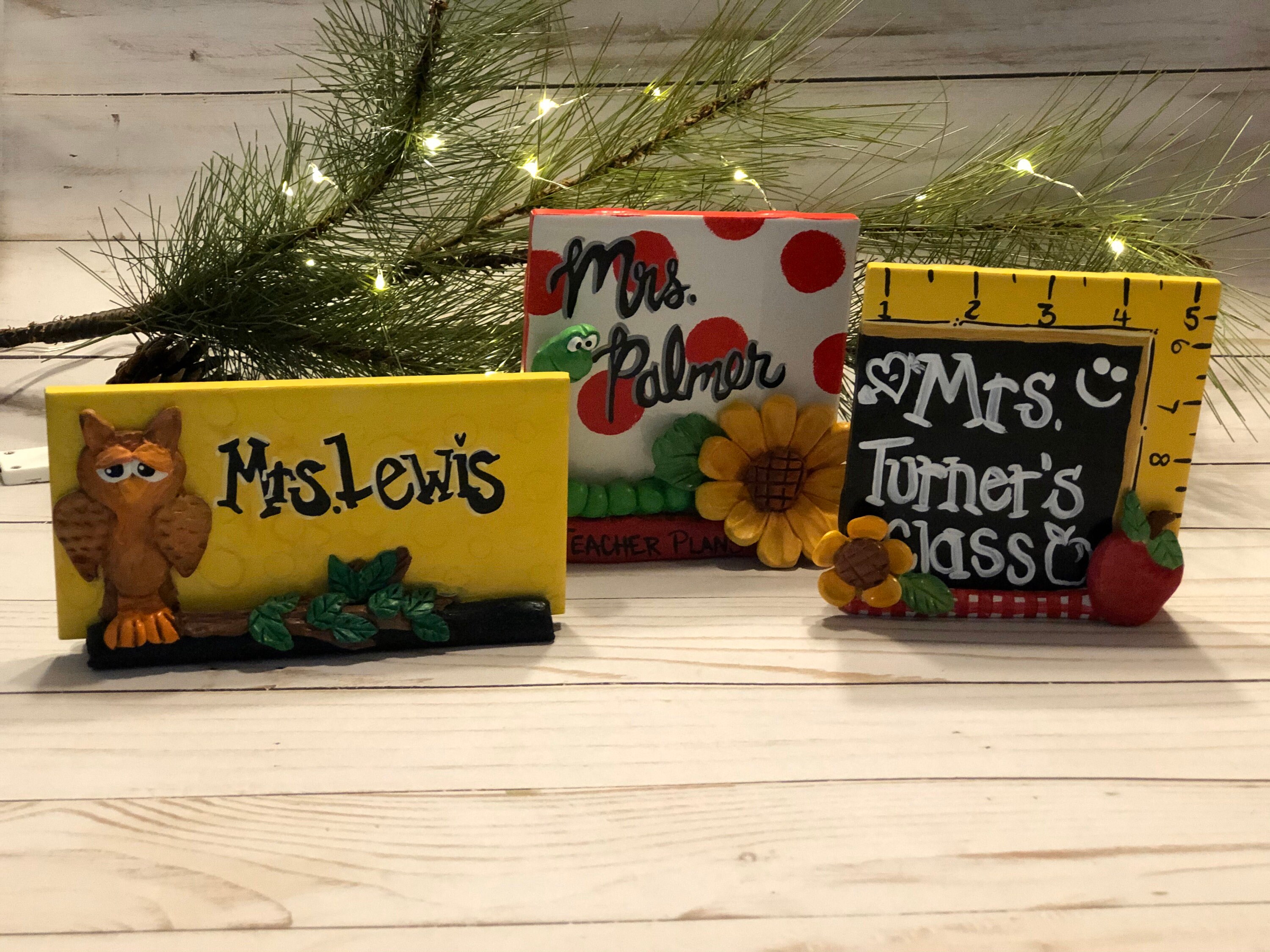 Desk Name plate | Teacher gift | name plate — Tadpole & Lillie’s