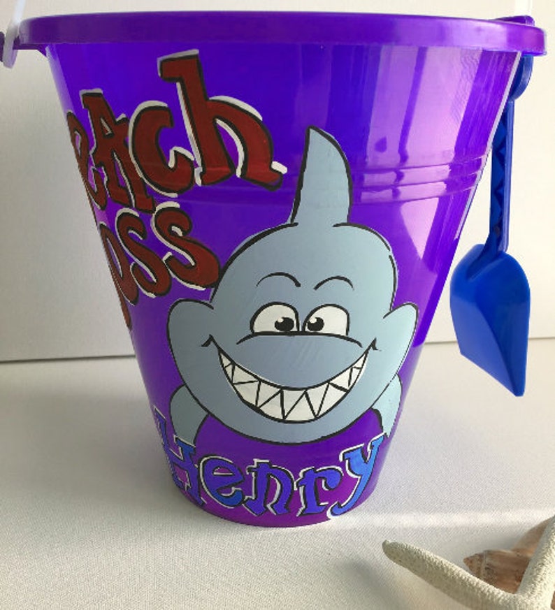 Hand Painted Beach Bucket Cruise Ship Bucket Sand Bucket | Etsy