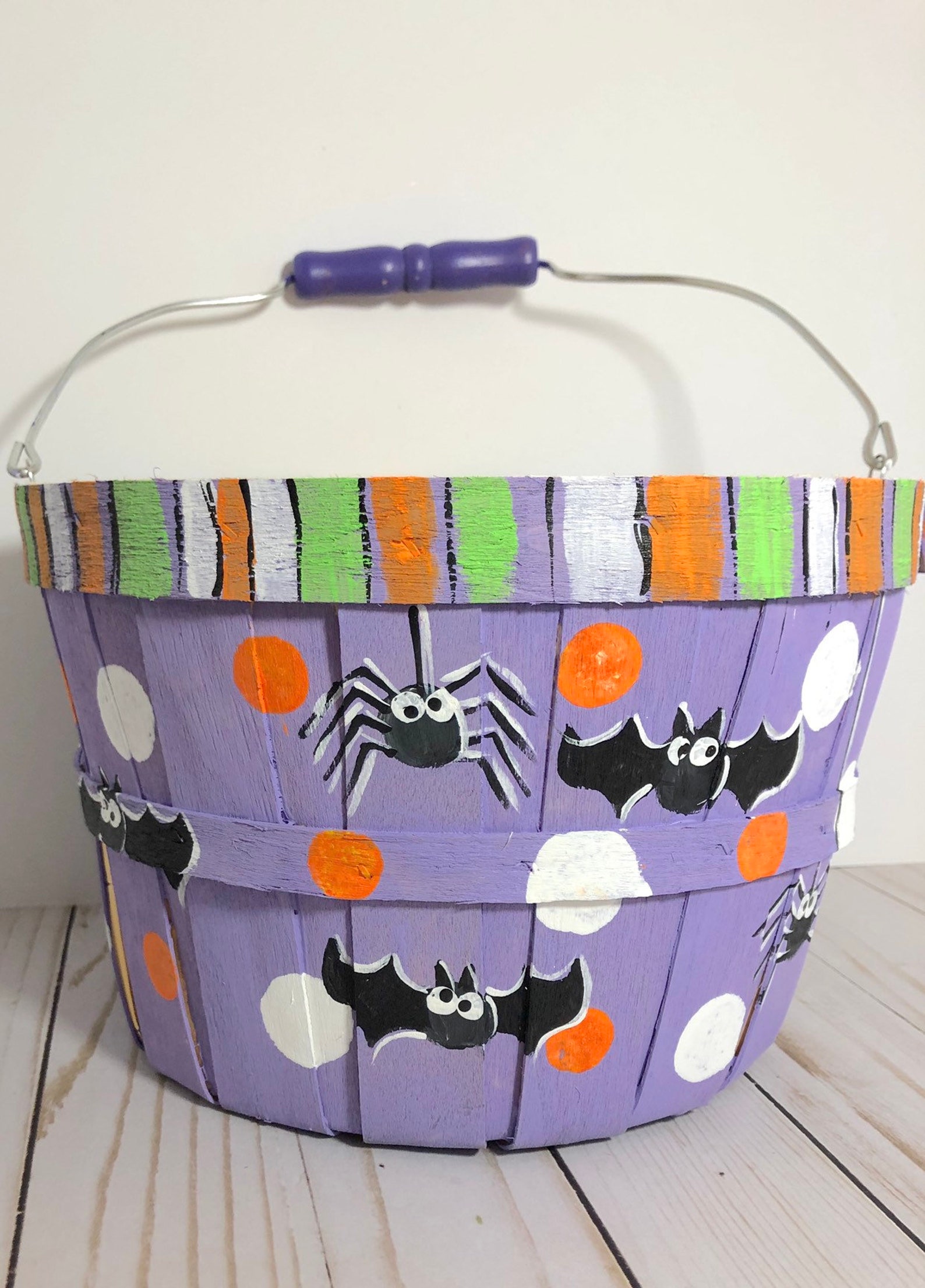 Trick or Treat Basket Candy Basket Halloween Candy Basket - Etsy