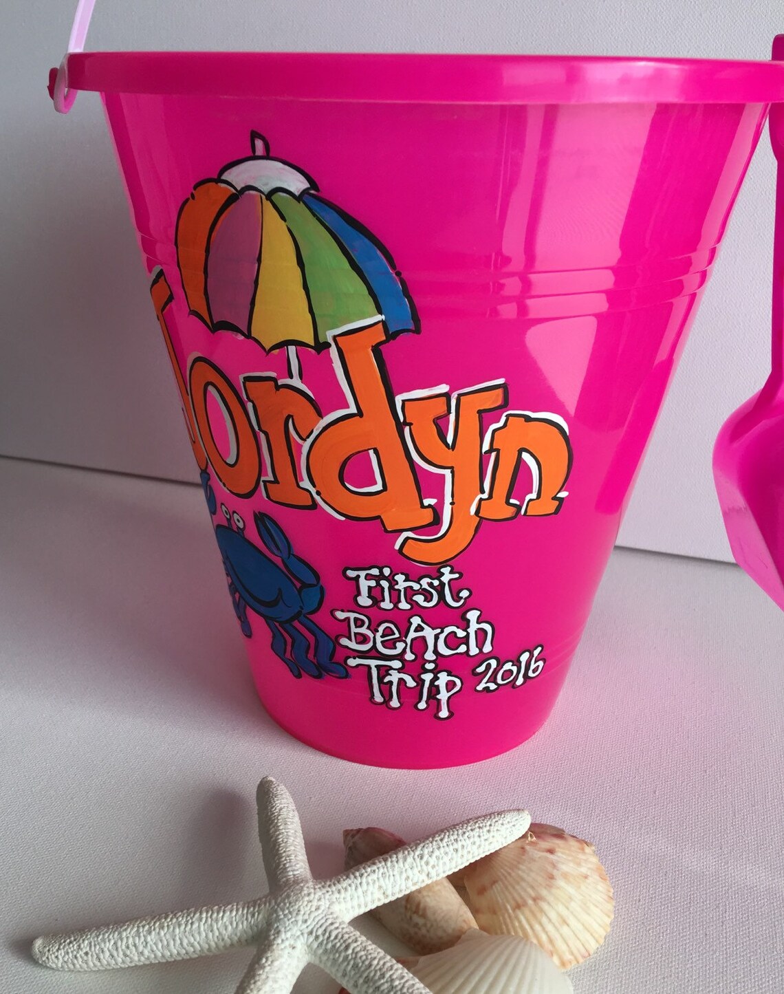 Hand Painted Beach Bucket Cruise Ship Bucket Sand Bucket - Etsy