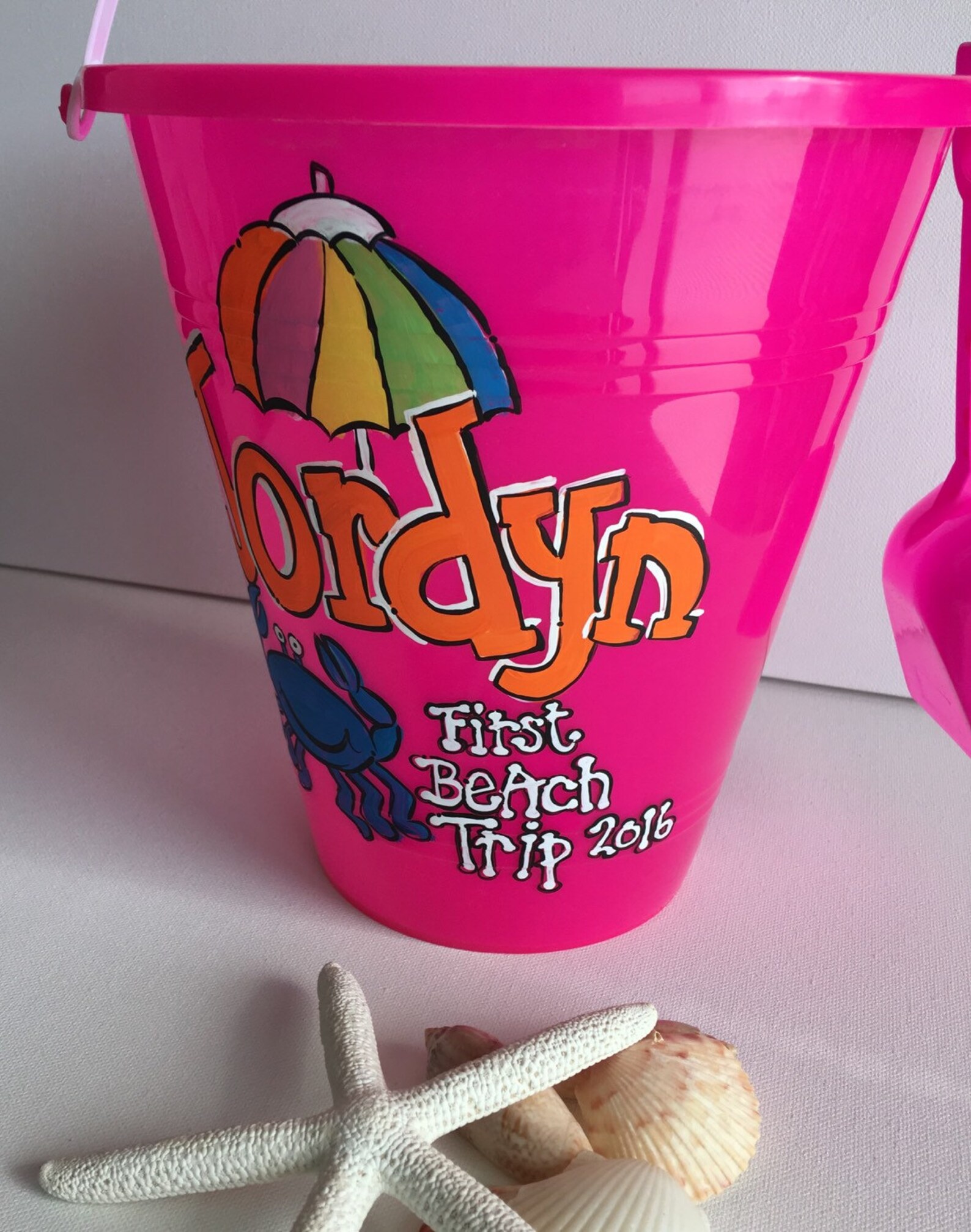 Hand Painted Beach Bucket Cruise Bucket Sand Bucket | Etsy