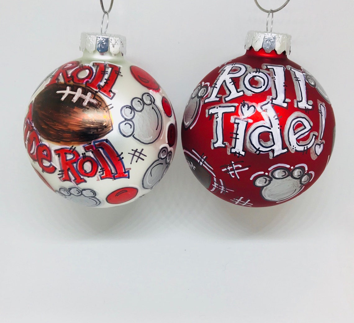 Alabama Christmas Ornament Crimson Tide Ornament Roll Tide | Etsy