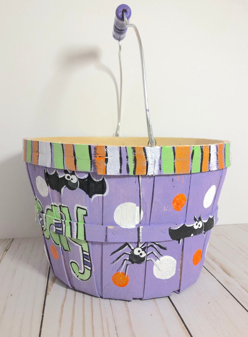 Trick or Treat Basket Candy Basket Halloween Candy Basket - Etsy