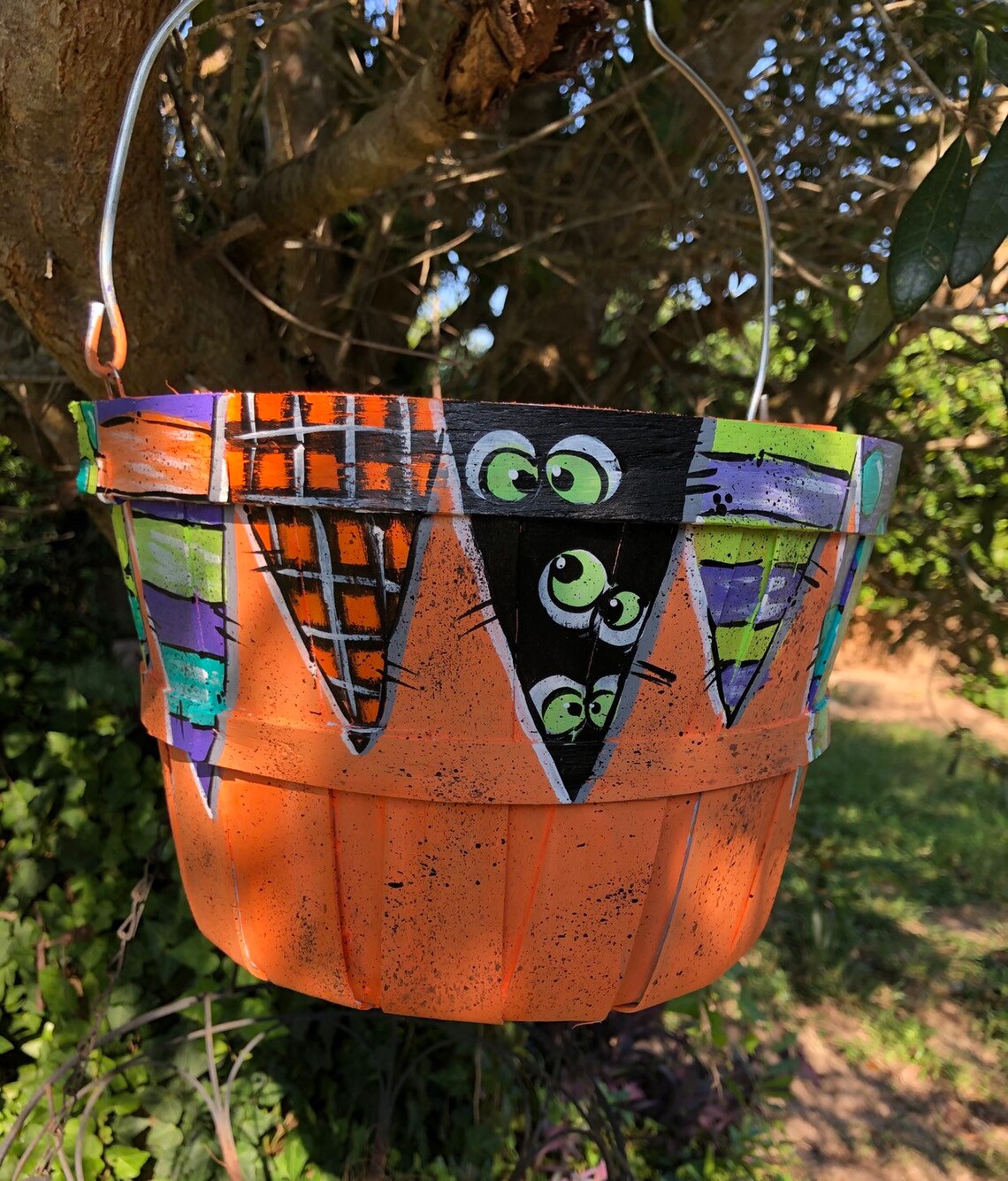 Trick or Treat Basket Halloween Halloween Basket | Etsy