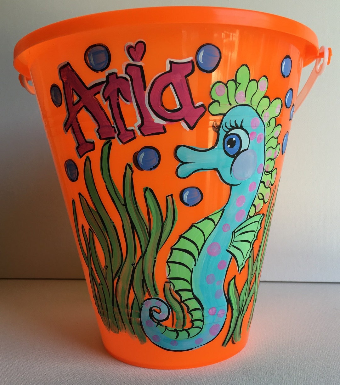 Hand Painted | Beach Bucket | Cruise Ship Bucket | Sand Bucket | Sand ...
