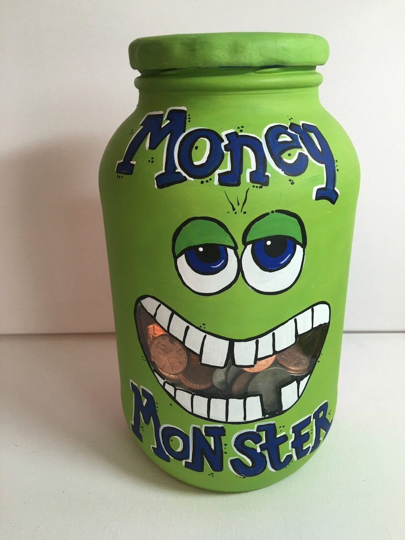 Bank Piggy Bank Monster Mouth Bank Personalized Piggy - Etsy Sweden