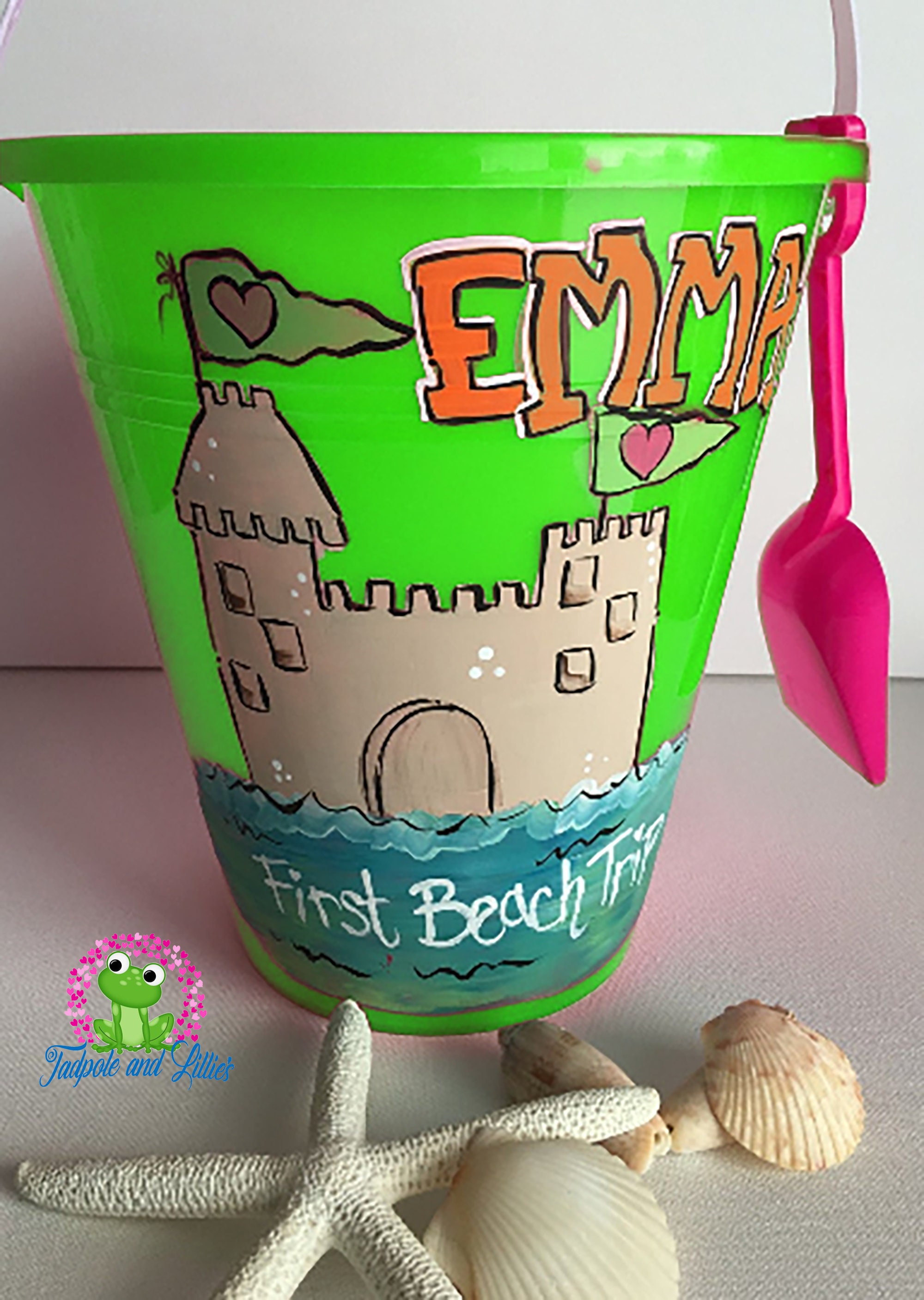 Hand Painted | Beach Bucket | Cruise Ship Bucket | Sand Bucket | Sand ...