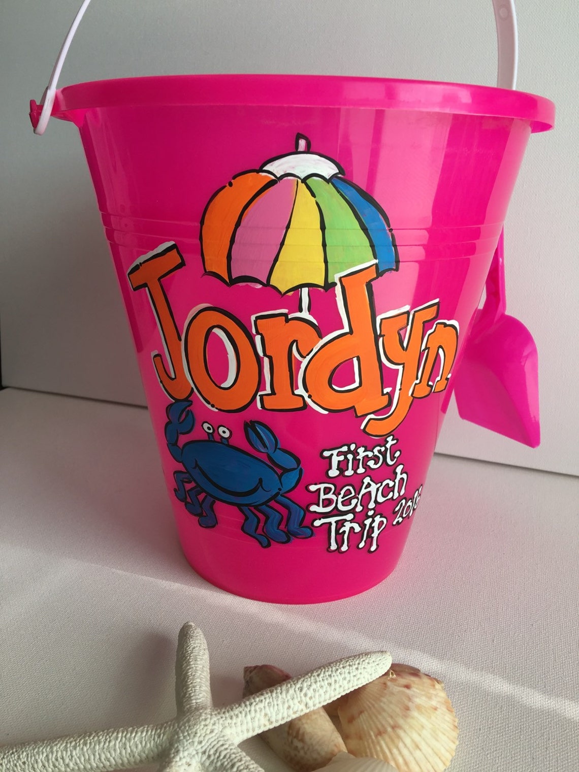 Hand Painted Beach Bucket Cruise Ship Bucket Sand Bucket - Etsy